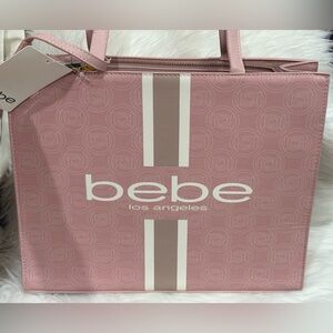 bebe | Bags | Nwt Bebe Los Angeles Beige Tote Bag | Poshmark